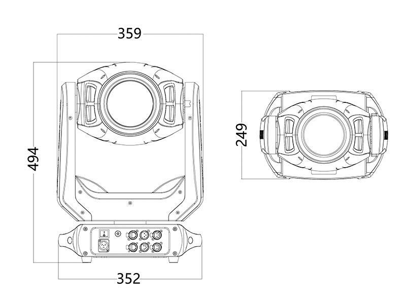 Imlight - SS659SC PLUTO 350 поворотная голова, led голова, световое ...